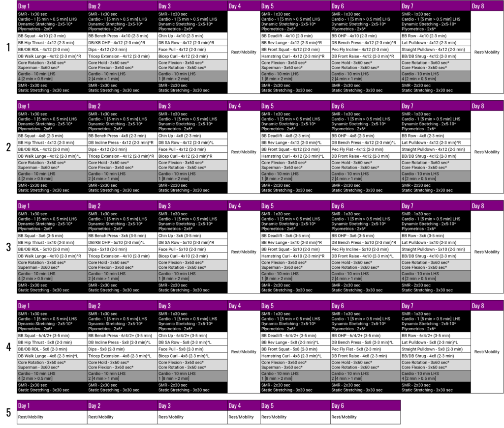 Workout Programs - Strength & Hypertrophy - Fitstra